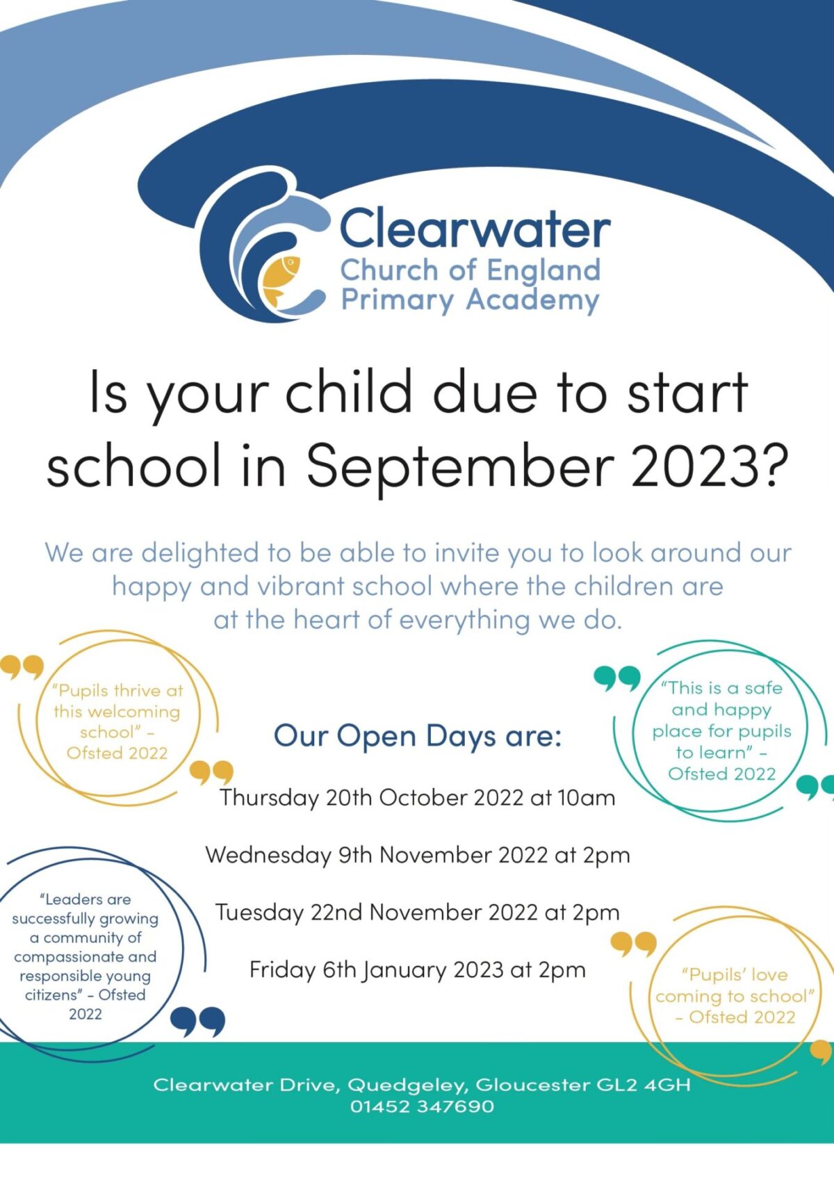 Open Days for Children Starting Reception in September 2023 ...